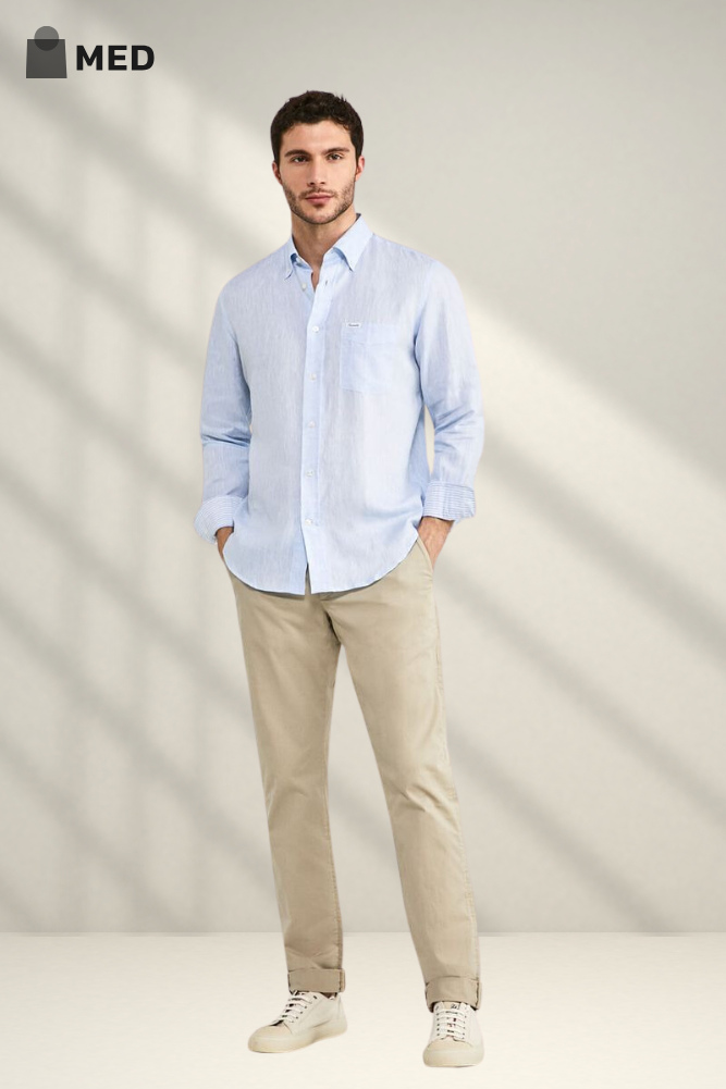 Blue Shirt Matching Pants for Men – Best Outfit Ideas